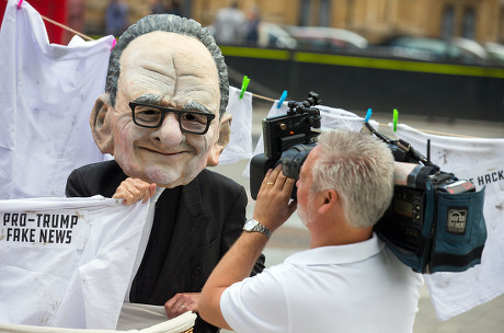 Rupert Murdoch Puppet Head Filmed By Editorial Stock Photo - Stock ...