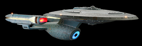 Federation Ambassadorclass Starship Model Miniature Editorial Stock ...