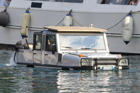 Amphibious Jeep Seen Sea Around Portofino Editorial Stock Photo - Stock ...