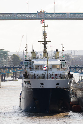 Thv Galatea Has Arrived London Moored Editorial Stock Photo - Stock ...
