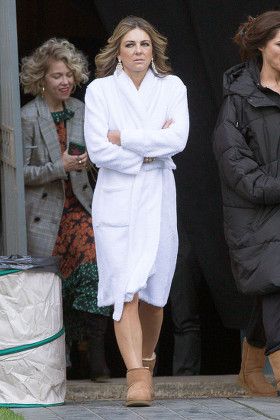Elizabeth Hurley White Dressing Gown Who Editorial Stock Photo - Stock ...