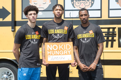 Lonzo Ball Brandon Ingram Kentavious Caldwellpope Editorial Stock Photo ...
