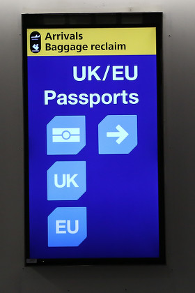 Ukeu Signage Heathrow Terminal 4 Editorial Stock Photo - Stock Image ...
