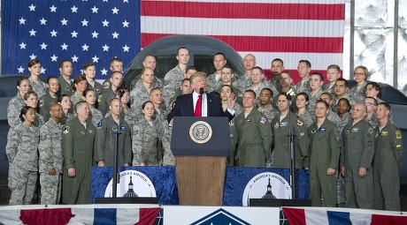 United States President Donald Trump Delivers Editorial Stock Photo ...