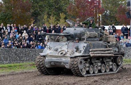 Demonstration M4 Sherman Film Fury Editorial Stock Photo - Stock Image | Shutterstock