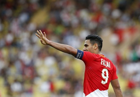 Radamel Falcao Monaco Celebrates After Scoring Editorial Stock Photo ...