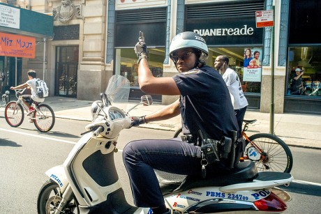 Nypd Officers On Scooters Record Video Editorial Stock Photo - Stock ...