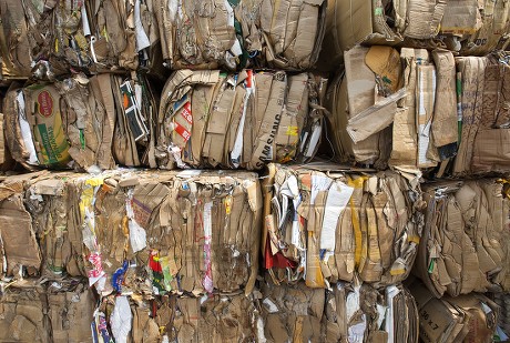 Bales Waste Paper Cardboard Bound China Editorial Stock Photo - Stock ...