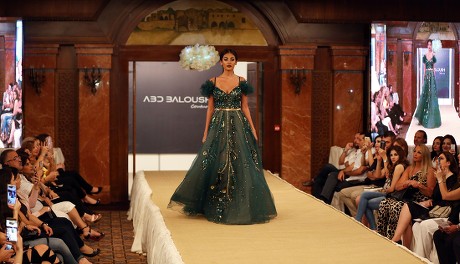 Syrian Model Presents Creation During Fashion Editorial Stock Photo ...