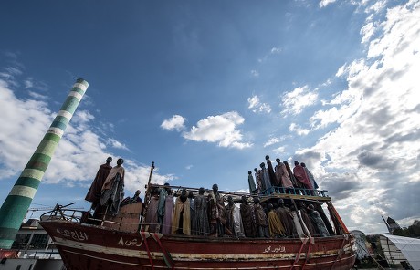 Refugee Ship Artwork Called Arrive Well Editorial Stock Photo - Stock ...