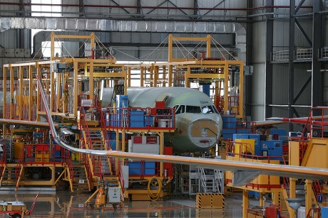 Fuselage Section Plane Seen Airbus Tianjin Editorial Stock Photo ...