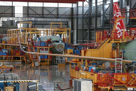 Fuselage Section Plane Seen Airbus Tianjin Editorial Stock Photo ...