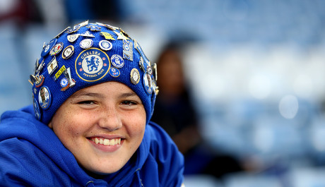 Chelsea Fan Hat Covered Badges Editorial Stock Photo - Stock Image ...