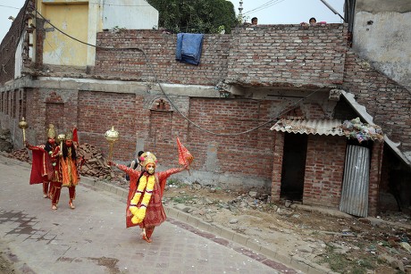 Hindu Devotees Dressed Members Vanara Sena Editorial Stock Photo ...