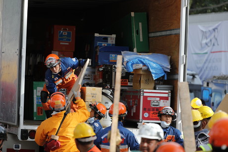Japanese Rescue Team Members Get Ready Editorial Stock Photo - Stock ...
