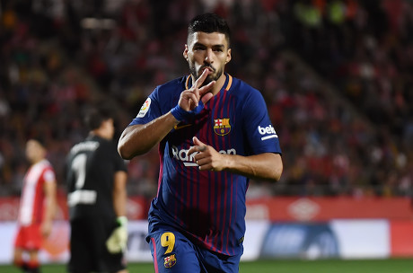 Luis Suarez Fc Barcelona Celebrates His Editorial Stock Photo - Stock ...
