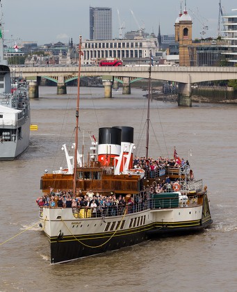 Historic Scottish Paddle Steamer Ps Waverley Editorial Stock Photo ...