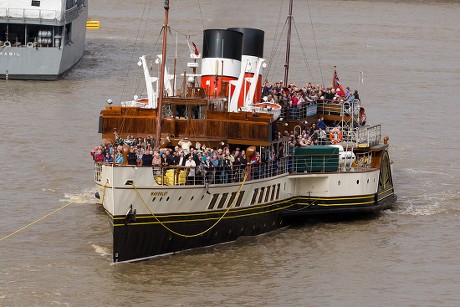 Historic Scottish Paddle Steamer Ps Waverley Editorial Stock Photo ...