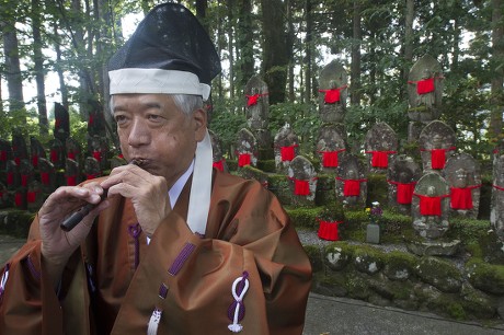 Japanese Court Musician Practices His Traditional Editorial Stock Photo ...