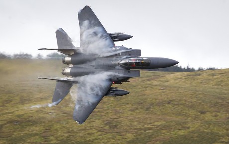 American Airforce F15 Low Level Flying Editorial Stock Photo - Stock ...