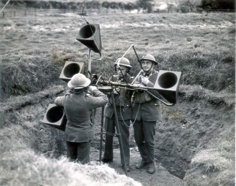 Warbritainarmy Home Defence Sound Locators Searchlight Editorial Stock ...
