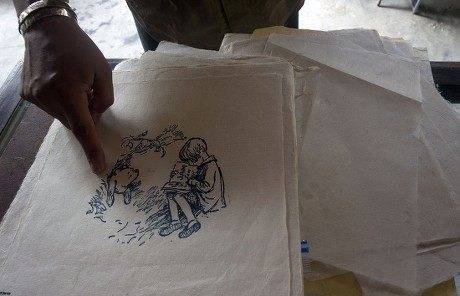 Japanese Handmade Washi Paper Maker Takakuni Editorial Stock Photo ...