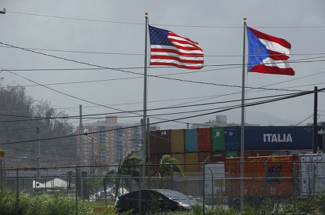 Us L Puerto Rican Flags R Editorial Stock Photo - Stock Image | Shutterstock