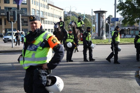 Swedish Police Officers On Duty Street Editorial Stock Photo - Stock ...