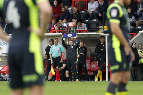 Fourth Official Holds Board Indicate Substitution Editorial Stock Photo ...