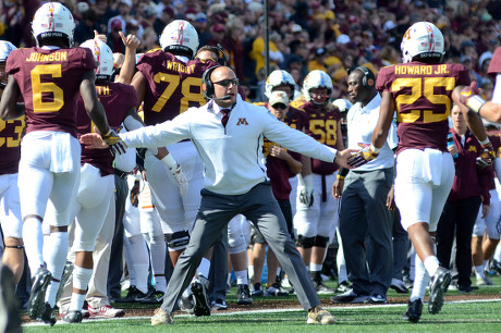 Minnesota Running Back Shannon Brooks Celebrates Editorial Stock Photo ...