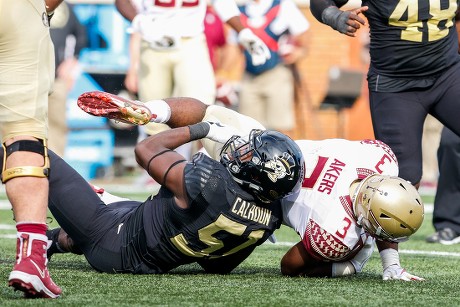 Chris Calhoun 51 Wake Forest Demon Editorial Stock Photo - Stock Image ...
