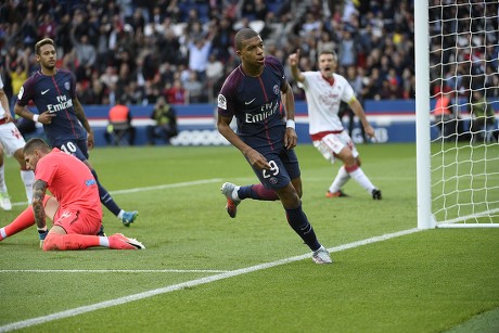 Kylian Mbappe Scores Goal Editorial Stock Photo - Stock Image ...