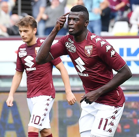 Torinos Mbaye Niang Jubilates After Scoring Editorial Stock Photo ...
