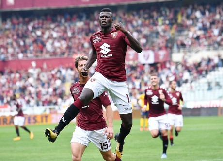 Torinos Mbaye Niang Jubilates After Scoring Editorial Stock Photo ...