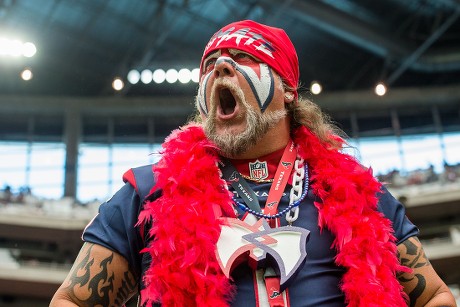 Ultimate Houston Texans Fan Celebrates During Editorial Stock Photo ...