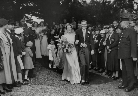 Wedding Hon Betty Badenpowell Daughter Lord Editorial Stock Photo ...
