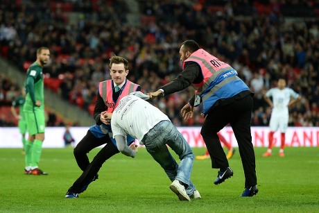Pitch Invader Tries Get Away Wembley Editorial Stock Photo - Stock ...