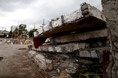 Vew Debris Building That Collapsed After Editorial Stock Photo - Stock ...
