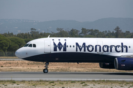 Monarch Airplane Taking Off Faro Airport Editorial Stock Photo - Stock ...