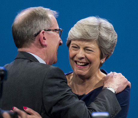 Prime Minister Theresa May Gets Hug Editorial Stock Photo - Stock Image ...