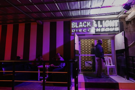 Interior View Black Light Discotheque Abidjan Editorial Stock Photo ...