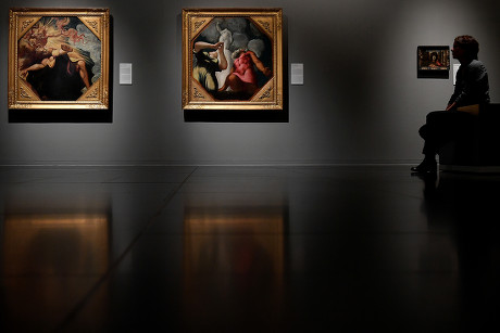 Visitor Looks On Painting Deucalion Pyrrha Editorial Stock Photo ...