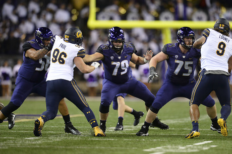 Uw Lineman Nick Harris 56 Coleman Editorial Stock Photo - Stock Image ...