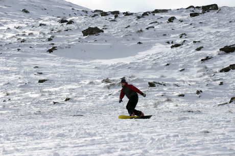Snowboarder Making Most Snow Storey Arms Editorial Stock Photo - Stock ...