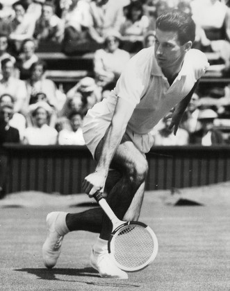 Australian Tennis Player Ashley Cooper Action Editorial Stock Photo ...