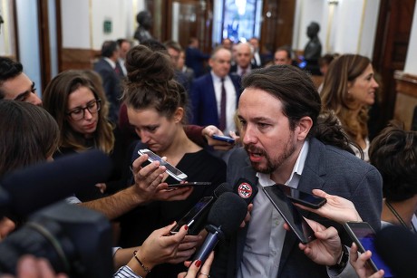 Leader Spanish Party Podemos Pablo Iglesias Editorial Stock Photo ...