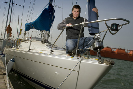 Yachtman Will Sayer His Yacht Marchwood Editorial Stock Photo - Stock ...