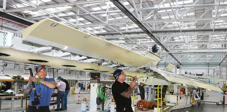 Wing Manufacturing Bombardier Belfast Northern Ireland Editorial Stock ...