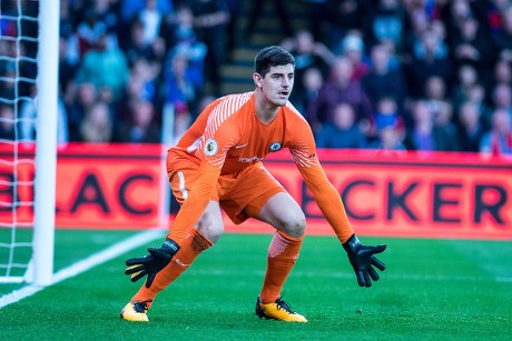 Chelsea 13 Thibaut Courtois During Premier Editorial Stock Photo ...