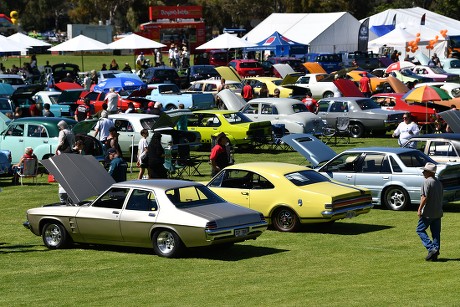 Historic Holden Cars Gathered After Parade Editorial Stock Photo ...